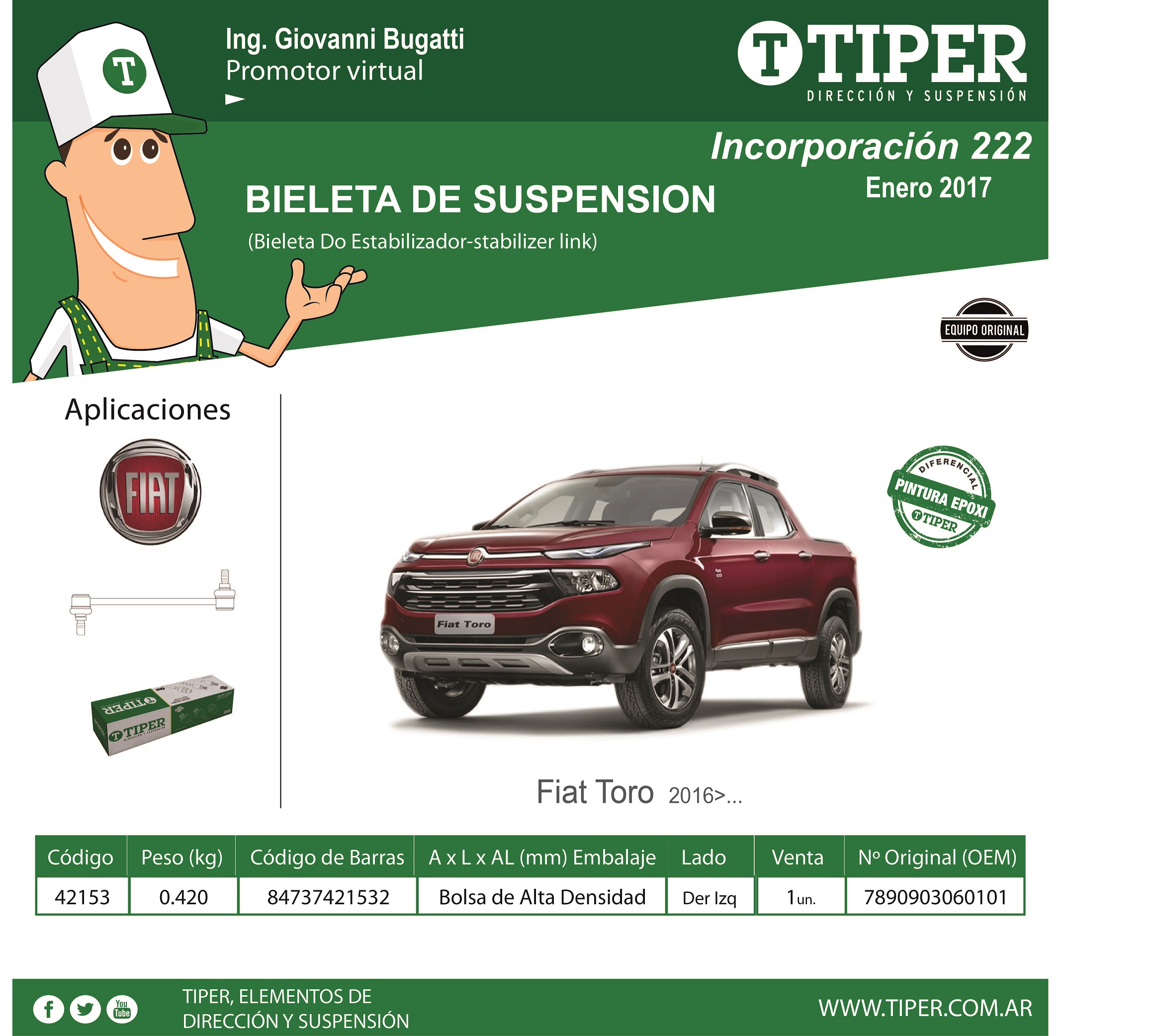 Tiper - Dirección y Suspensión