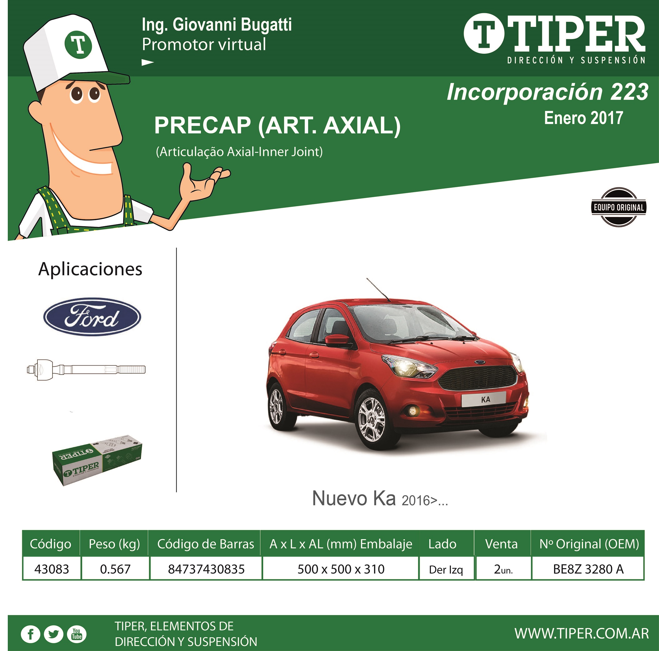 Tiper - Dirección y Suspensión