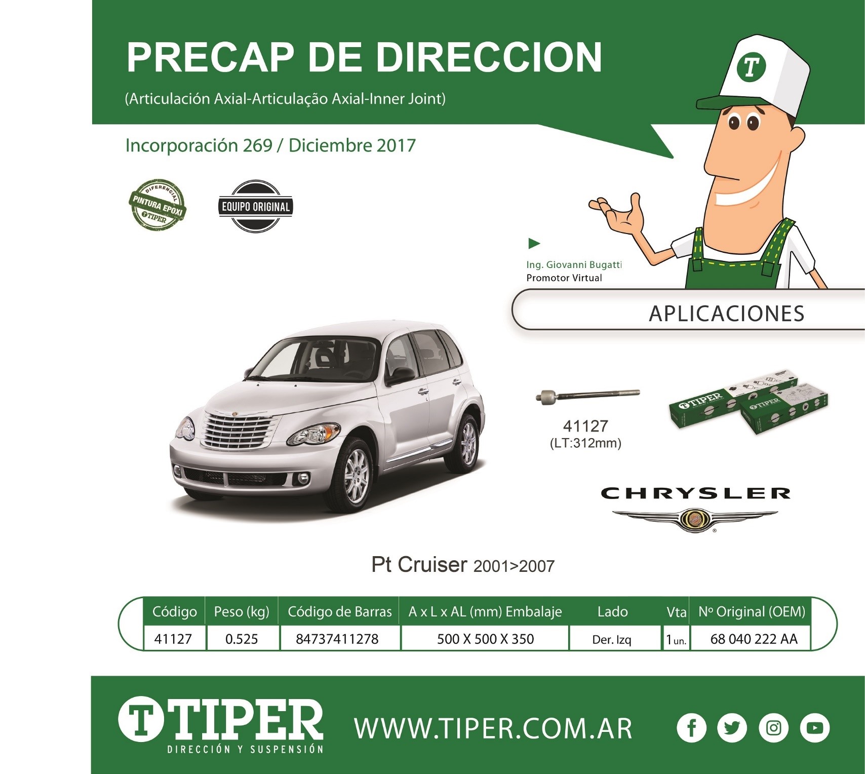 Tiper - Dirección y Suspensión
