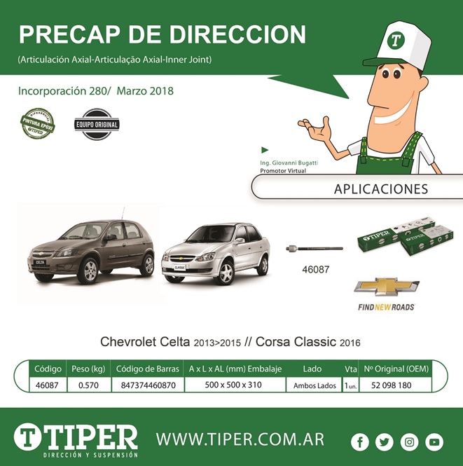 Tiper - Dirección y Suspensión