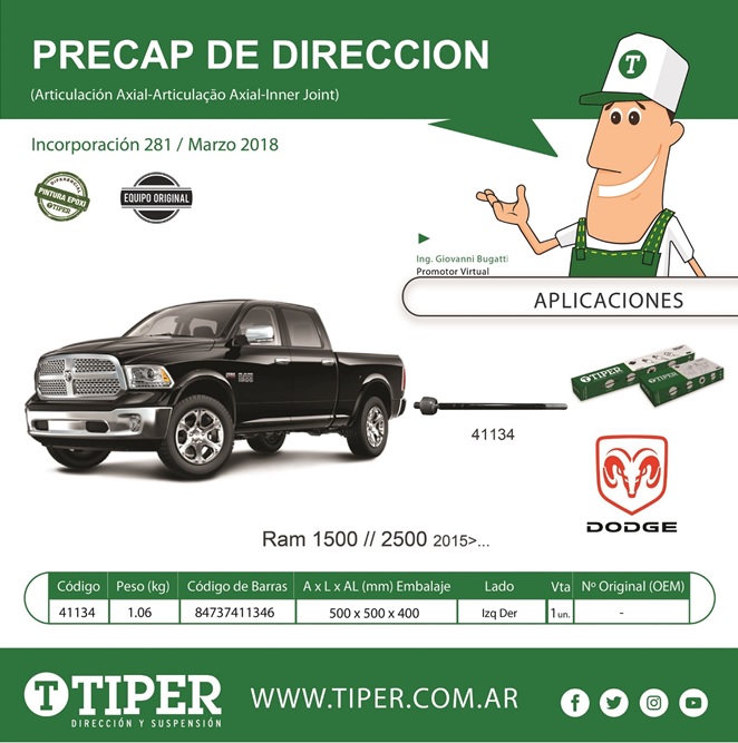 Tiper - Dirección y Suspensión