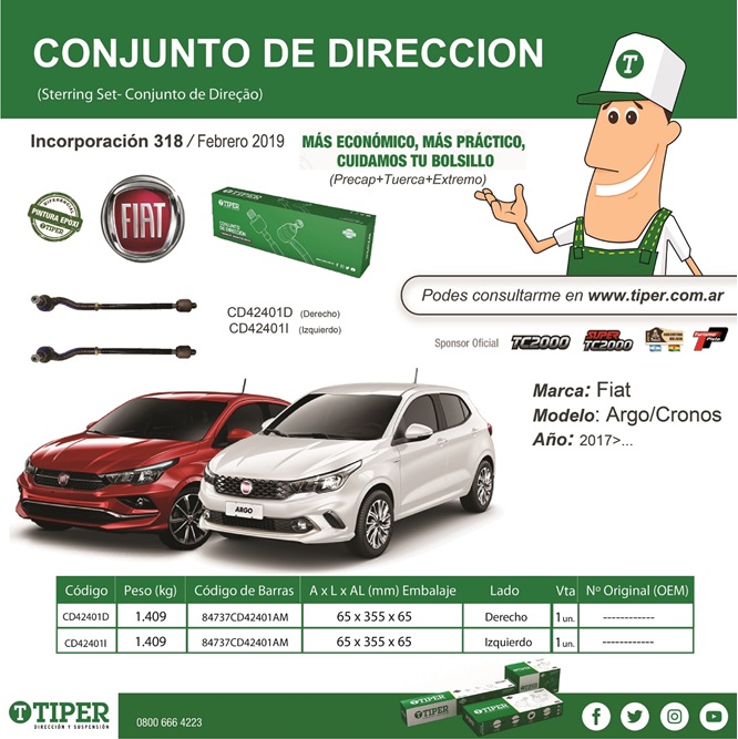 Tiper - Dirección y Suspensión